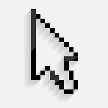 Arrow Cursor Vector Illustration Isolated Stick Black Vector Isolated
