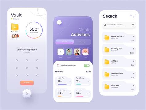 File Sharing App Designs Themes Templates And Downloadable Graphic