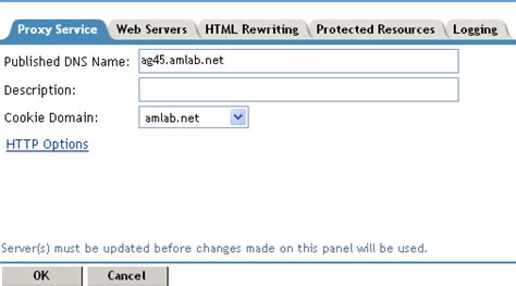 Novell Doc Novell Access Manager 31 Sp2 Access Gateway Guide Managing Reverse Proxies And