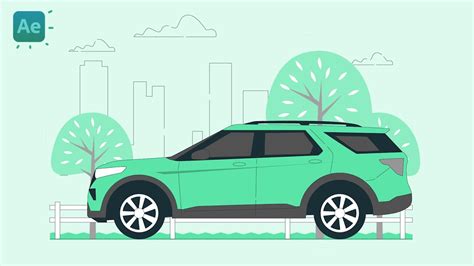 After Effects Basics 03 Car Wheel Auto Drive Cg Animation Tutorials