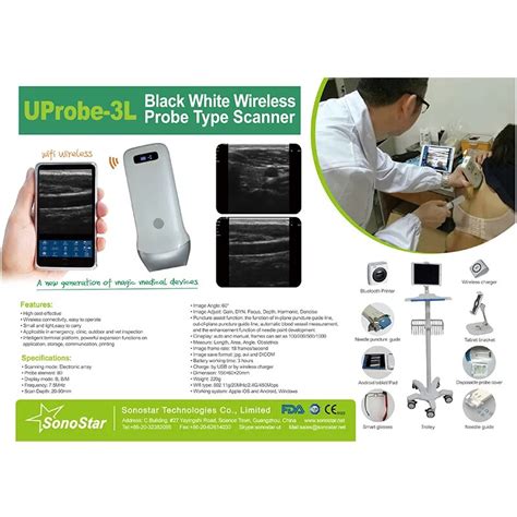 Small Full Digital Portable Ultrasound Equipment Linear Convex Connect With Android Ios Windows