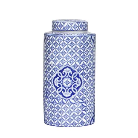 Синя ваза Керамична Декорация Подарък Декоративна Ваза