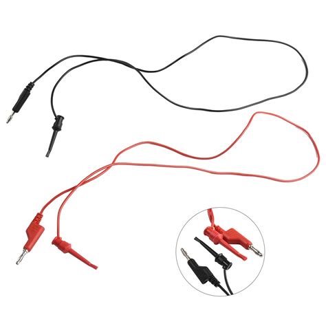 Robust Banana Plug Multimeter Test Leads With Hook Clips Pack MM M Wire EBay