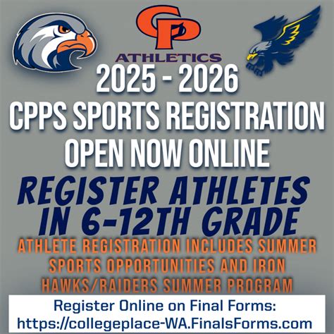 OPEN NOW Summer Athletics Registration For CPPS District Office