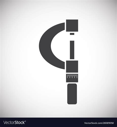 Measuring Tool Icon On Background For Graphic Vector Image