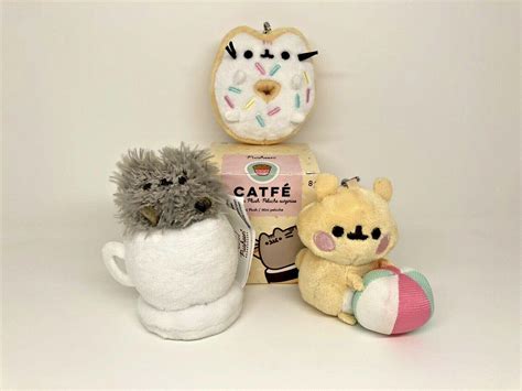 Pusheen Surprise Plush Pip Latte Cheeks And Donut Lot Cute 💙 Catfe