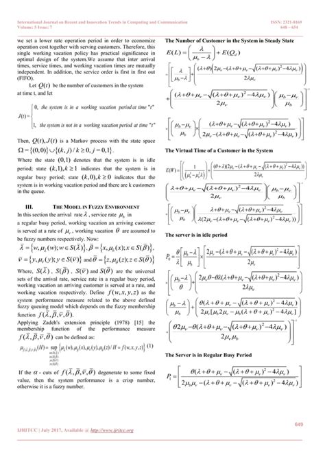 The Fm Fm 1queue With Single Working Vacation Pdf