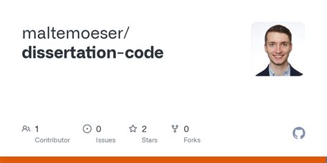 GitHub Maltemoeser Dissertation Code