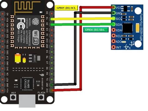 Micropython Mpu 6050 Esp32esp8266 Accelerometer Gyroscope