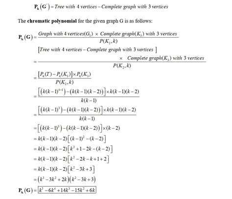 Determine The Chromatic Polynomial Pk G For The Following Graphs Homeworklib