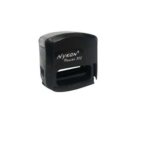 Carimbos Paraíso Carimbo Automático Nykon 302 Preto Black 38x14mm