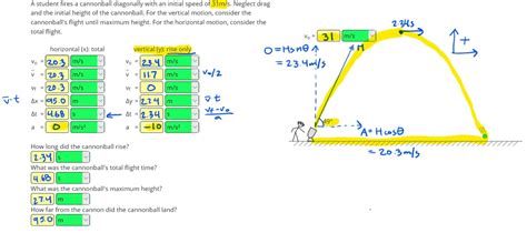 Preparation Problems Projectile Motion Unit Positive Physics