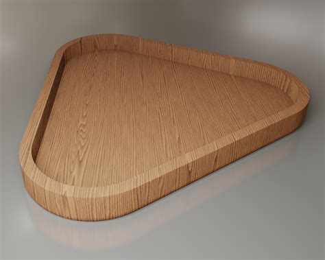 Triangular Tray Cnc Files Fusion 360 Files Stl Dxf 3mf Pdf Cnc