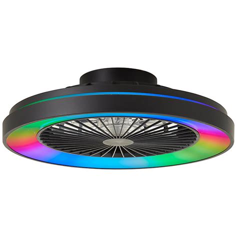 Ventilateur De Plafond Mazzaro Led Rgb Ø48 5 Ip20 E27 40w 4700lm
