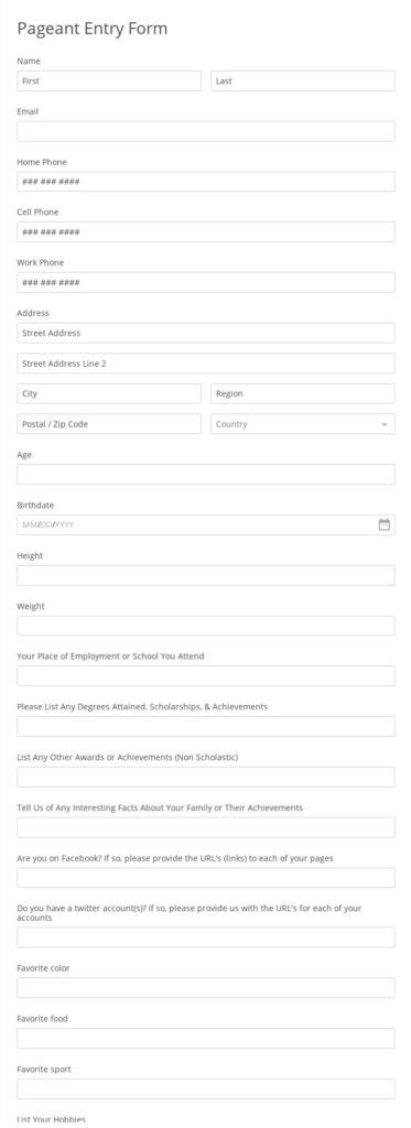 Online Data Entry Form Template 123 Form Builder