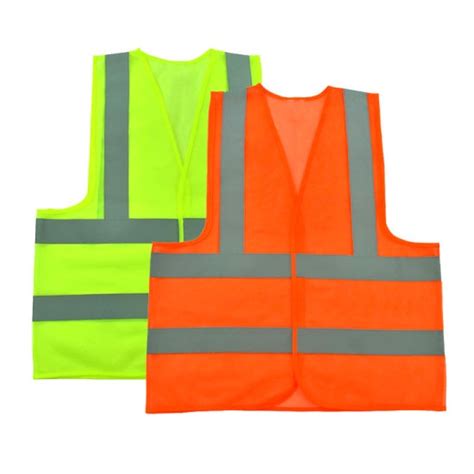 Safety Mesh Vest Reflectorized Neon Green And Orange Construction