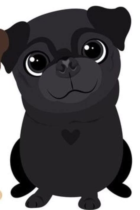 Pin De Thássila Balduino En Ilustração Perros Pug Perritos Pug