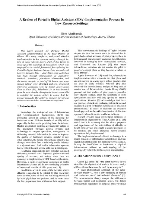 Pdf A Review Of Portable Digital Assistant Pda Implementation