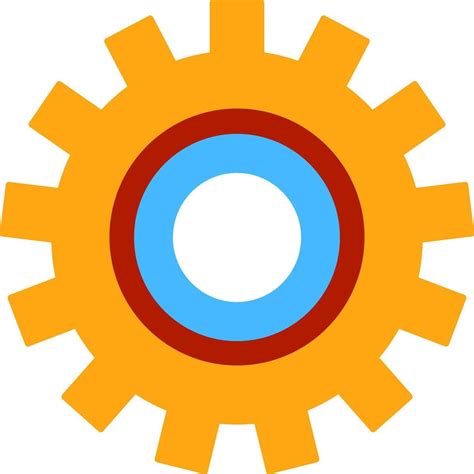 Colorful Gear Icon Settings Process And Engineering Symbol 68115465