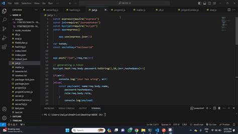 kashaboina kalyan on linkedin nodejs backend jwt bycrypt postman