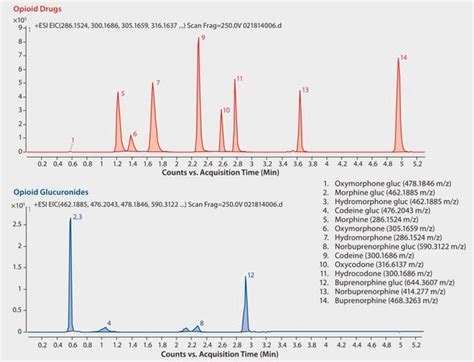 Lcms Analysis Of Opioid Glucuronide Metabolites In Urine On Ascentis