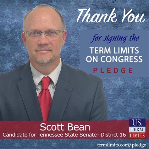 scott bean pledges to support congressional term limits u s term limits