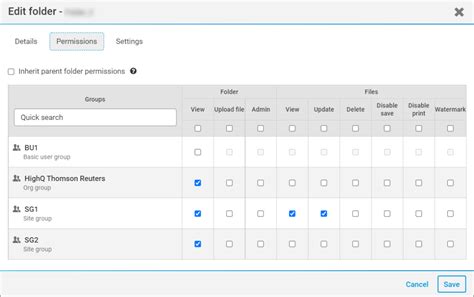 Manage Group Permissions