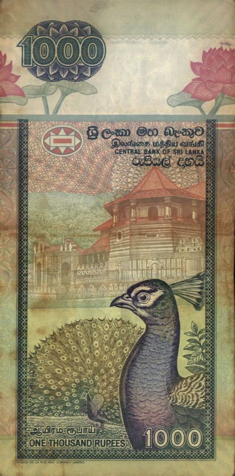 Billete 1000 Rupees 2001 2006 Sri Lanka Foronum