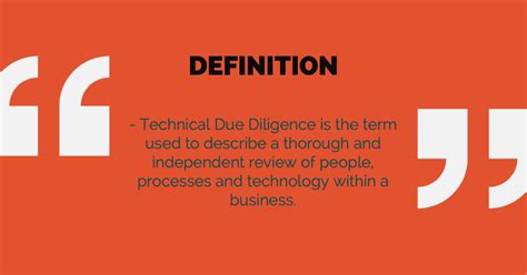 Technical Due Diligence Guide How To Deliver New Levels Of Value Dan Fiehn