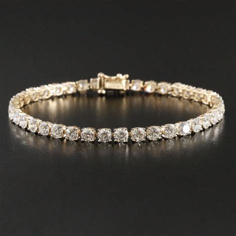 14k 1008 Ctw Lab Grown Diamond Bracelet Ebth