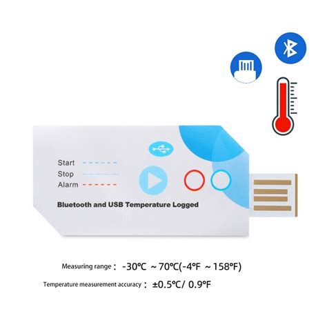 USB Temperature Data Logger Disposable RH TEMP Dat Grandado