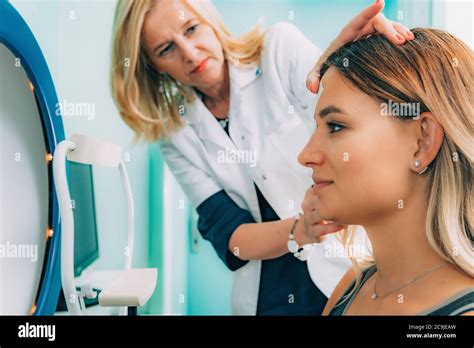 ophthalmology visual field testing automatic computer perimeter stock