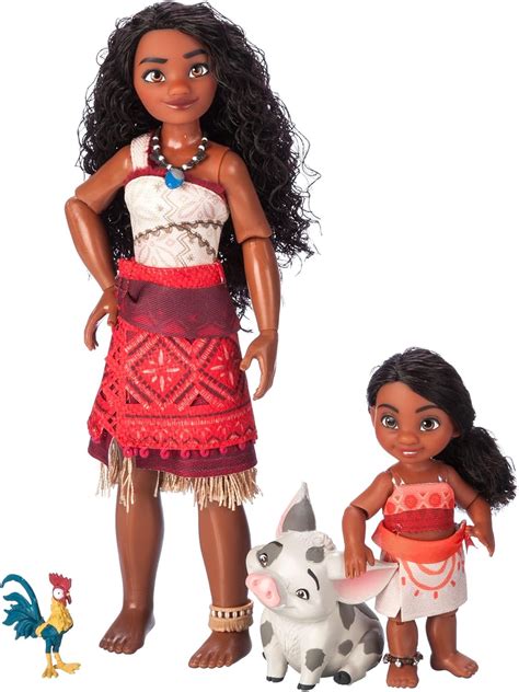 Disney Store Official Vaiana 2 Doll Set 4 Piece Toy Set With