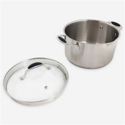 Metro Stainless Steel Casserole With Lid 24cm Sm Home