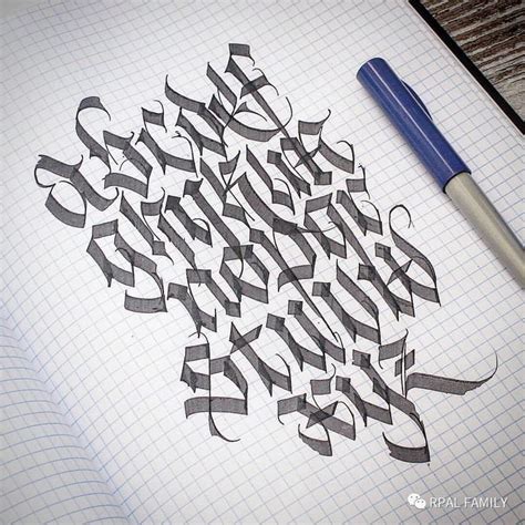 Calligraffiti Alphabet Tattoo Lettering Fonts