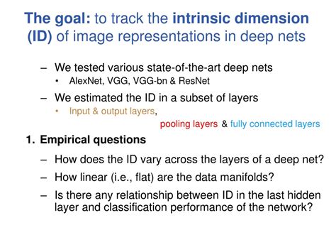 ppt exploring intrinsic dimension of data representations in deep