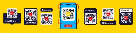 Qr 코드 스캔 아이콘 Qr 코드 세트 스마트폰 스캔 Qr 코드 결제 모바일 결제 및 신원 템플릿 전화에서 지불하기 위해 나를 스캔 웹 사이트 랜딩 페이지 소셜 미디어 터