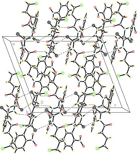 The Molecular Packing Of I Viewed Down The B Axis Download