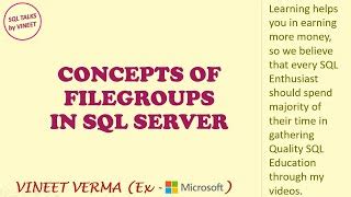 Concepts Of Filegroups SQL Server Database Design Doovi