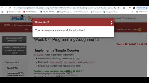 Programming In Java Week 7 Programming Assignment Solution Nptel 2025