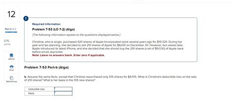 required information problem 7 48 lo 7 2 algo