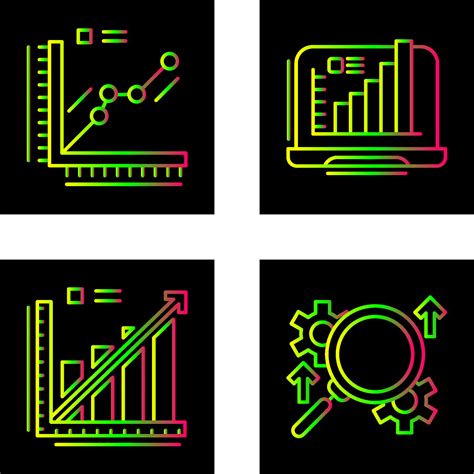 Graph And Laptop Icon Vector Art At Vecteezy