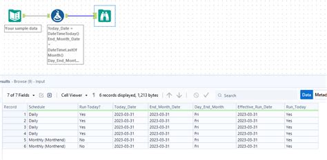 identify last day of the month business day alteryx community