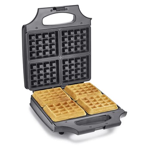 Bella Classic Waffle Iron 4 Square Belgian Waffle Maker Non Stick