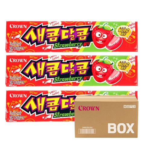 크라운 새콤달콤 딸기 29g 90입 이랜드몰