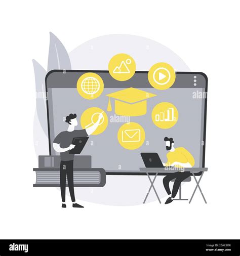 Digital Classroom Abstract Concept Vector Illustration Stock Vector Image And Art Alamy