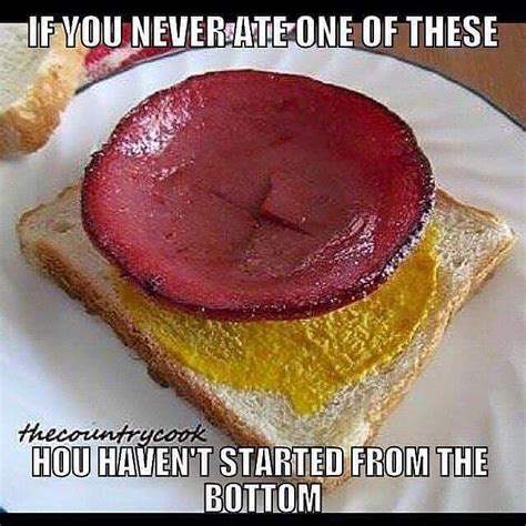Factz Holdthemustardtho Fried Bologna Bologna Sandwich Country