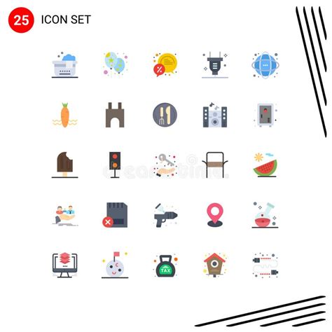 Universal Icon Symbols Group Of 25 Modern Flat Colors Of Information Data Discount