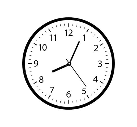 Premium Vector Wall Clock Classic Design Wall Clock Analog Clock Time Icon