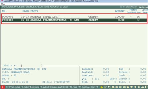How To Modify Price Diff Credit Note For Purchase While Creating Sale